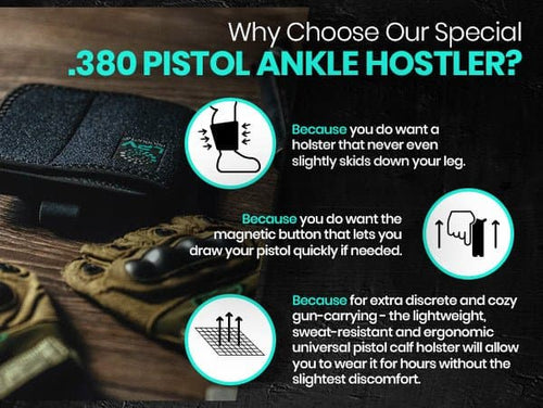Lpv® Ankle Holster For 380s For Concealed Carry